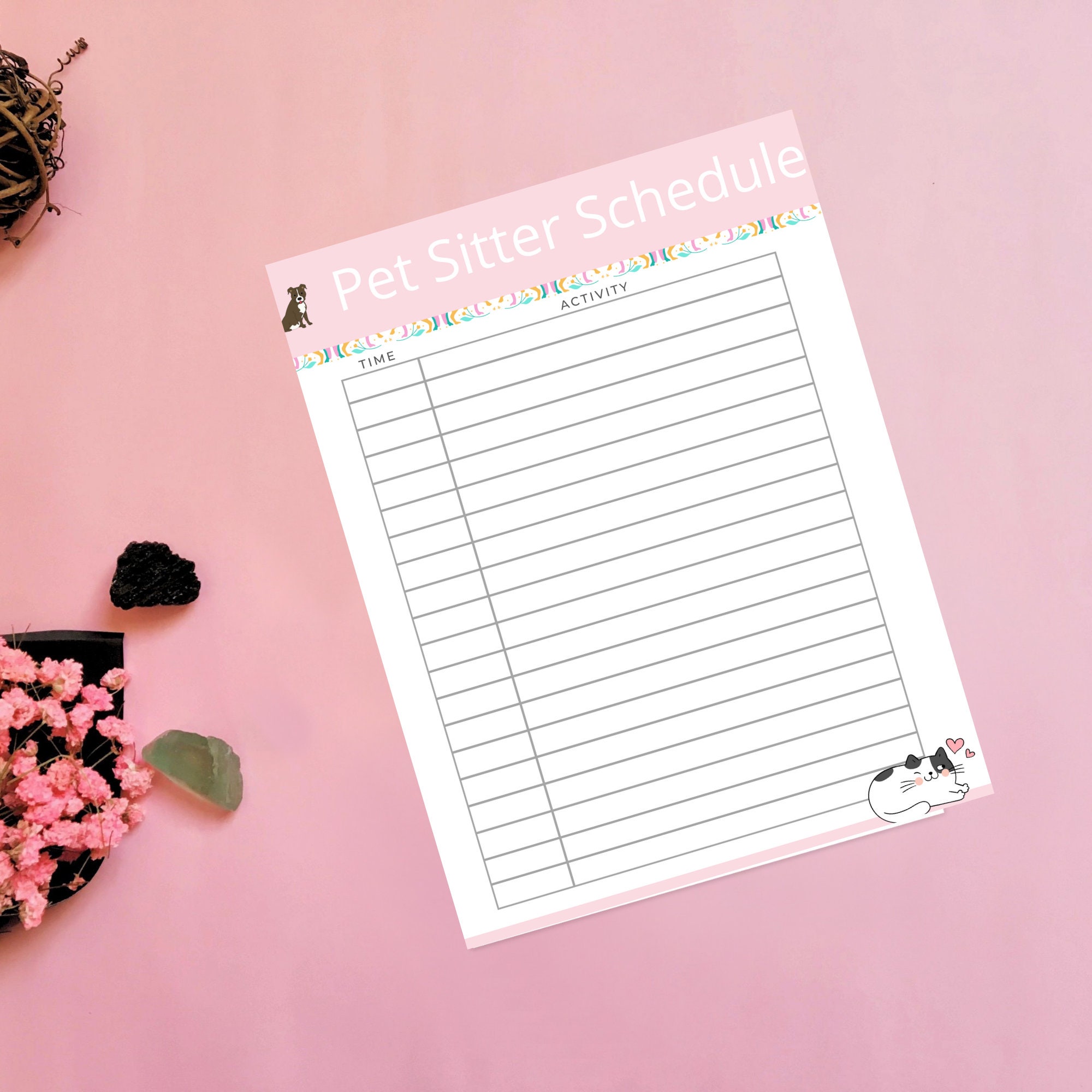 Printable Pet Planner Bundle, Pet Care Sheets, Pet Sitter Notes, New ...