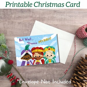 Printable Christmas Card, Three Wise Men Card, Holiday Card, Card for ...