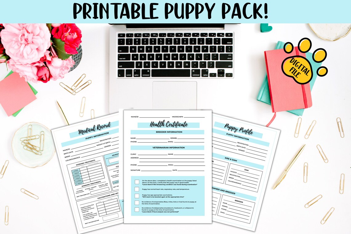 Printable Pet Planner Bundle, Pet Care Sheets, Pet Sitter Notes, New ...
