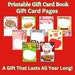Printable Christmas Gift Card Book, 40+ Pages for Festive Gifting ...