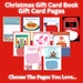 Printable Christmas Gift Card Book, 40+ Pages for Festive Gifting ...