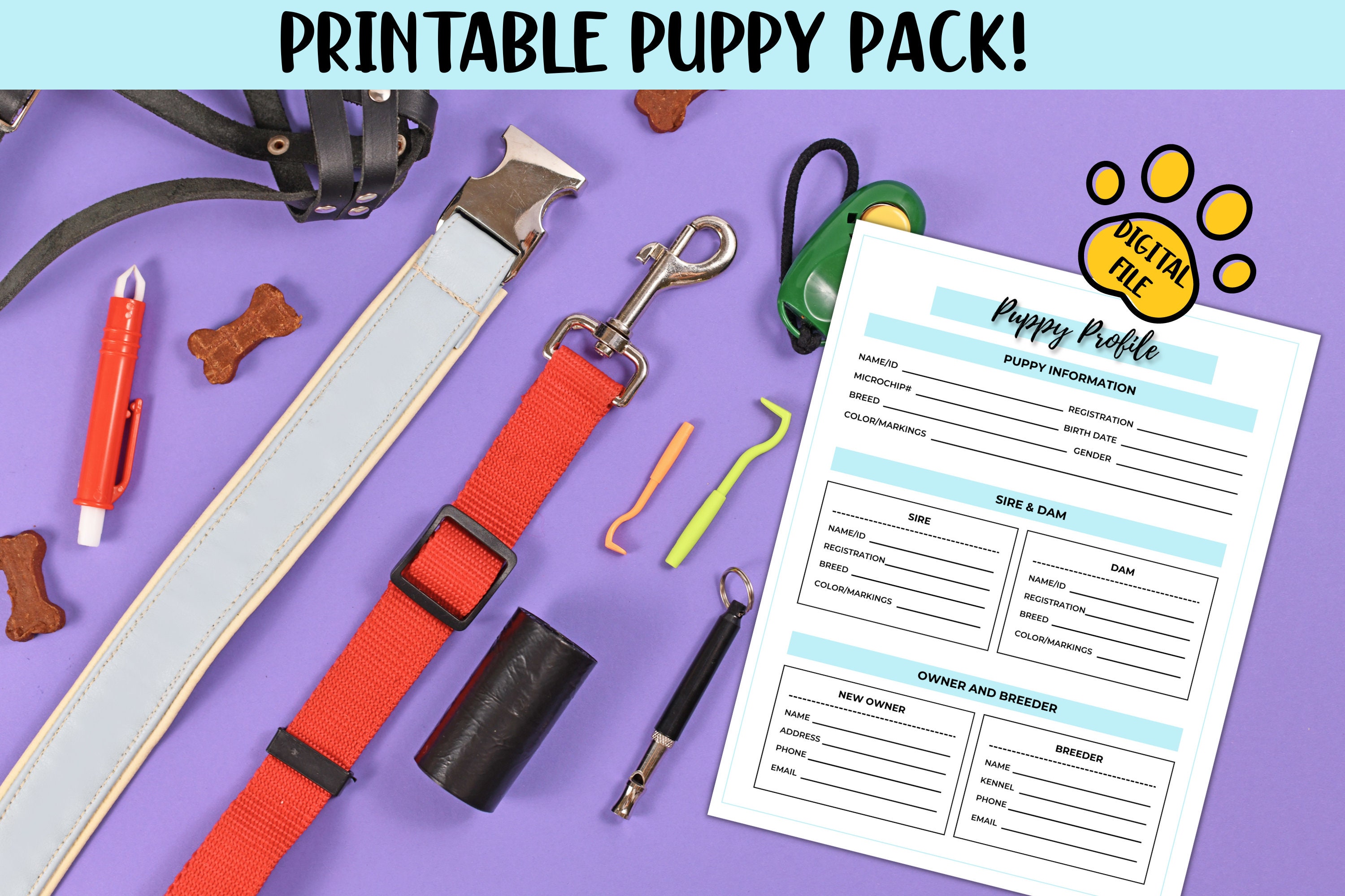Printable Pet Planner Bundle, Pet Care Sheets, Pet Sitter Notes, New ...
