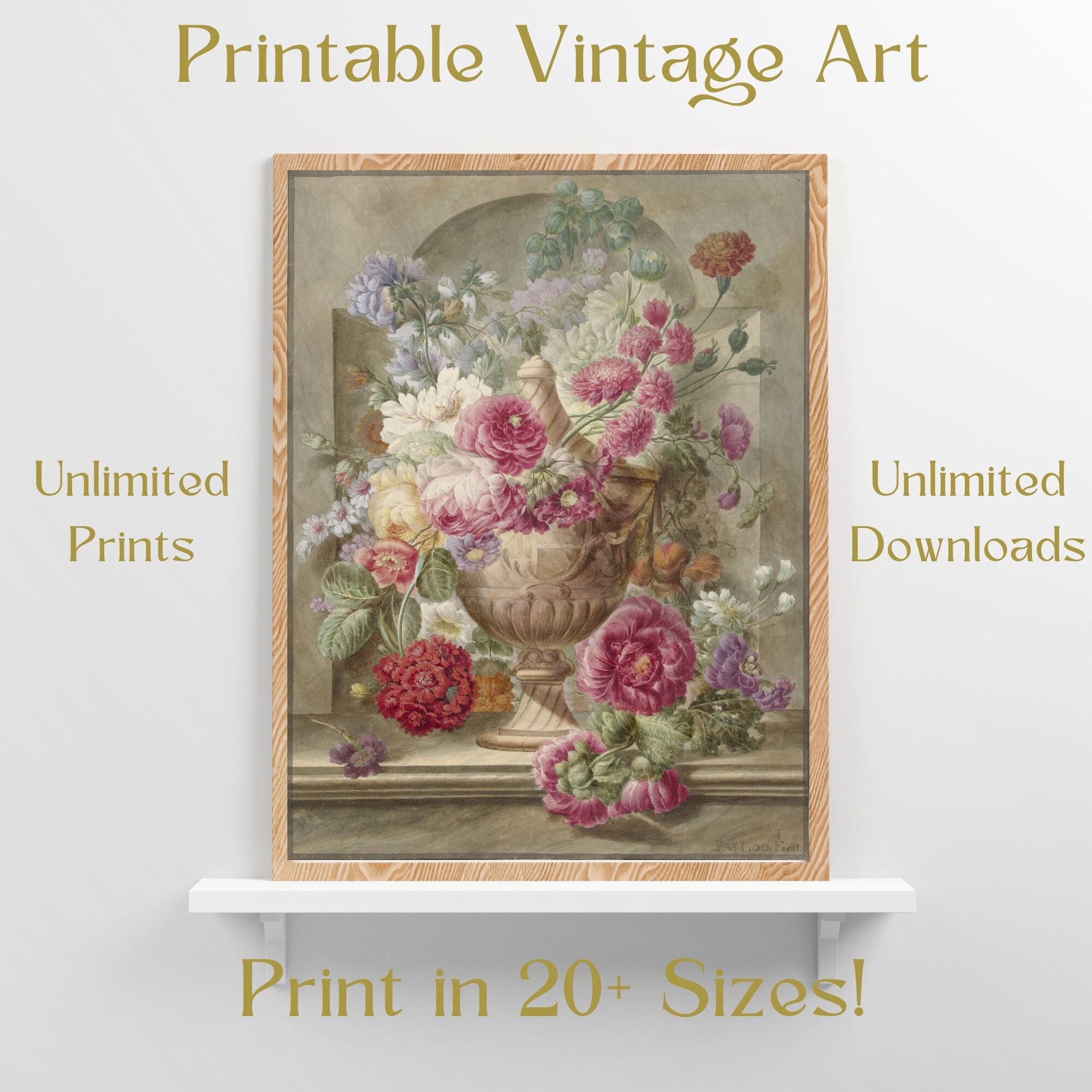 Printable Vintage Art, Vintage Wall Art, Instant Download, Farmhouse ...