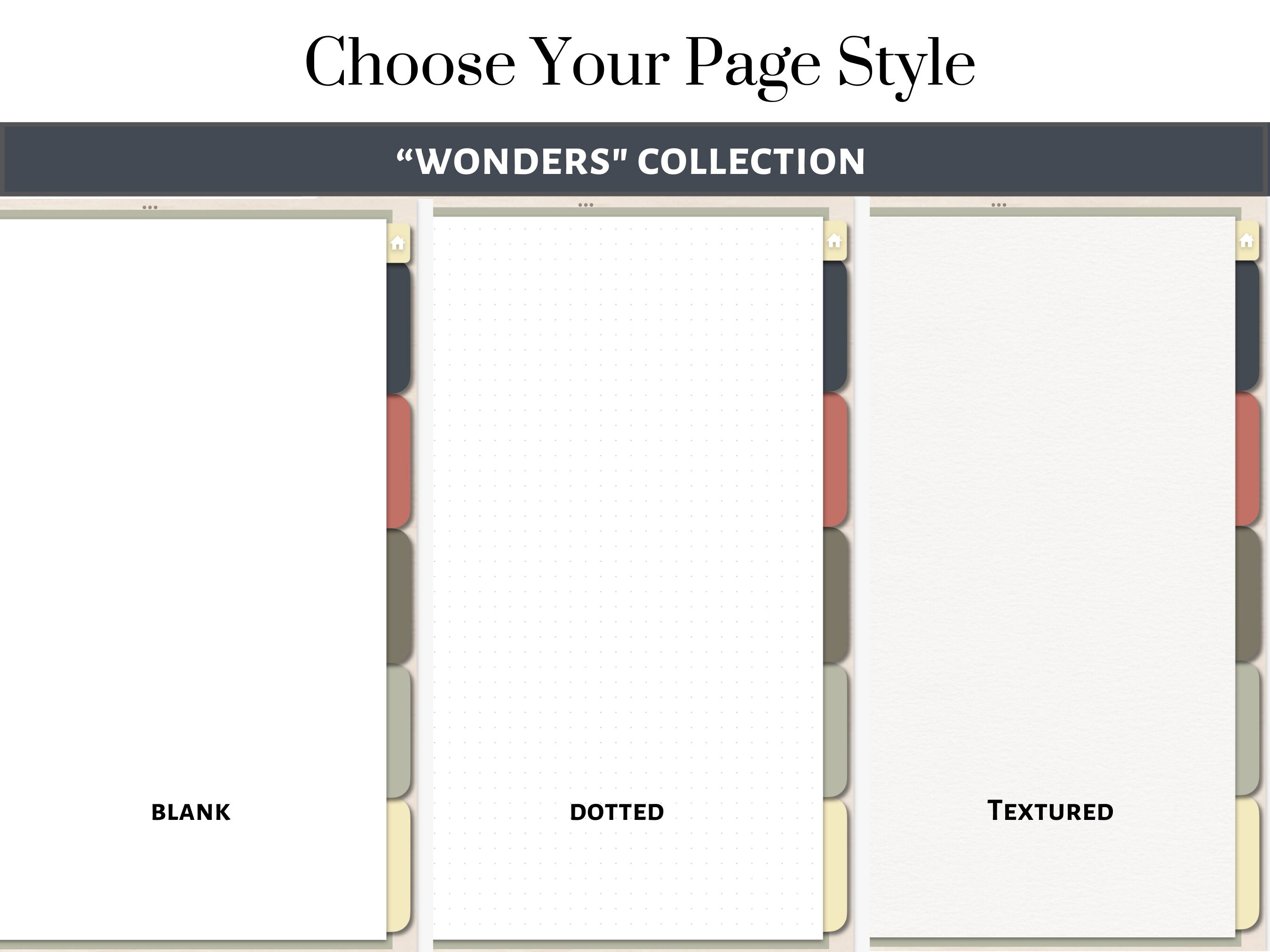 Blank Digital Notebook Digital Bullet Journal Customizable Digital ...