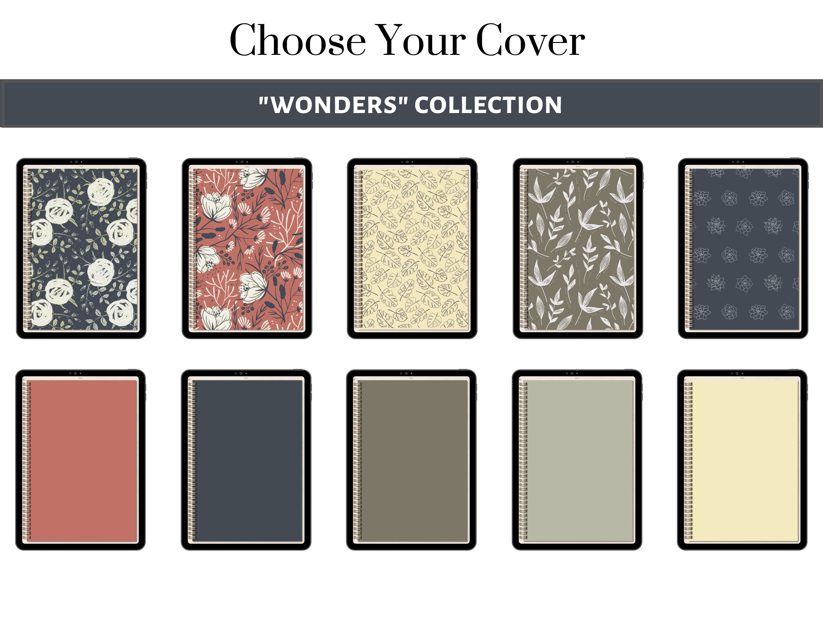 Blank Digital Notebook Digital Bullet Journal Customizable Digital ...