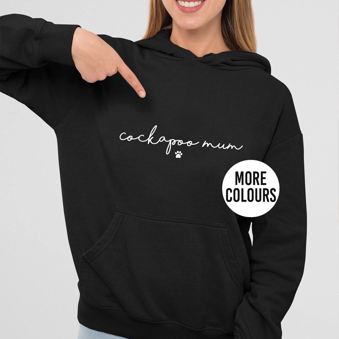 Cockapoo Mum Hoodie. Cockapoo Womens Hoodie. Cockapoo Hoody Hooded Top ...