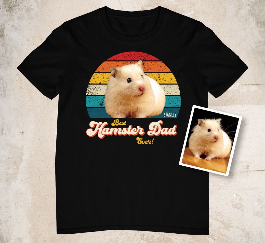 Best Hamster Dad Ever T Shirt T-shirt Tshirt. Hamster Themed Retro ...