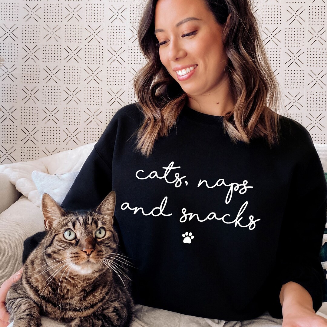 Cats Naps Snacks White Copy Classic Adult Sweatshirt - Etsy