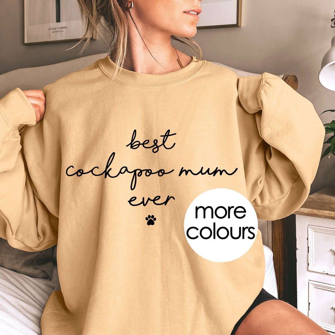 Best Cockapoo Mum White Classic Adult Sweatshirt - Etsy