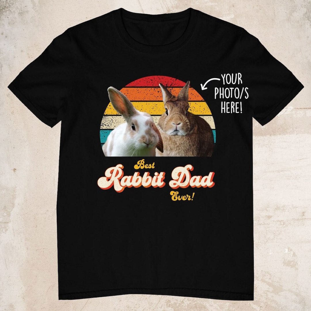 Best Bunny Dad / Rabbit Dad Ever T Shirt T-shirt Tshirt Tee. Retro ...