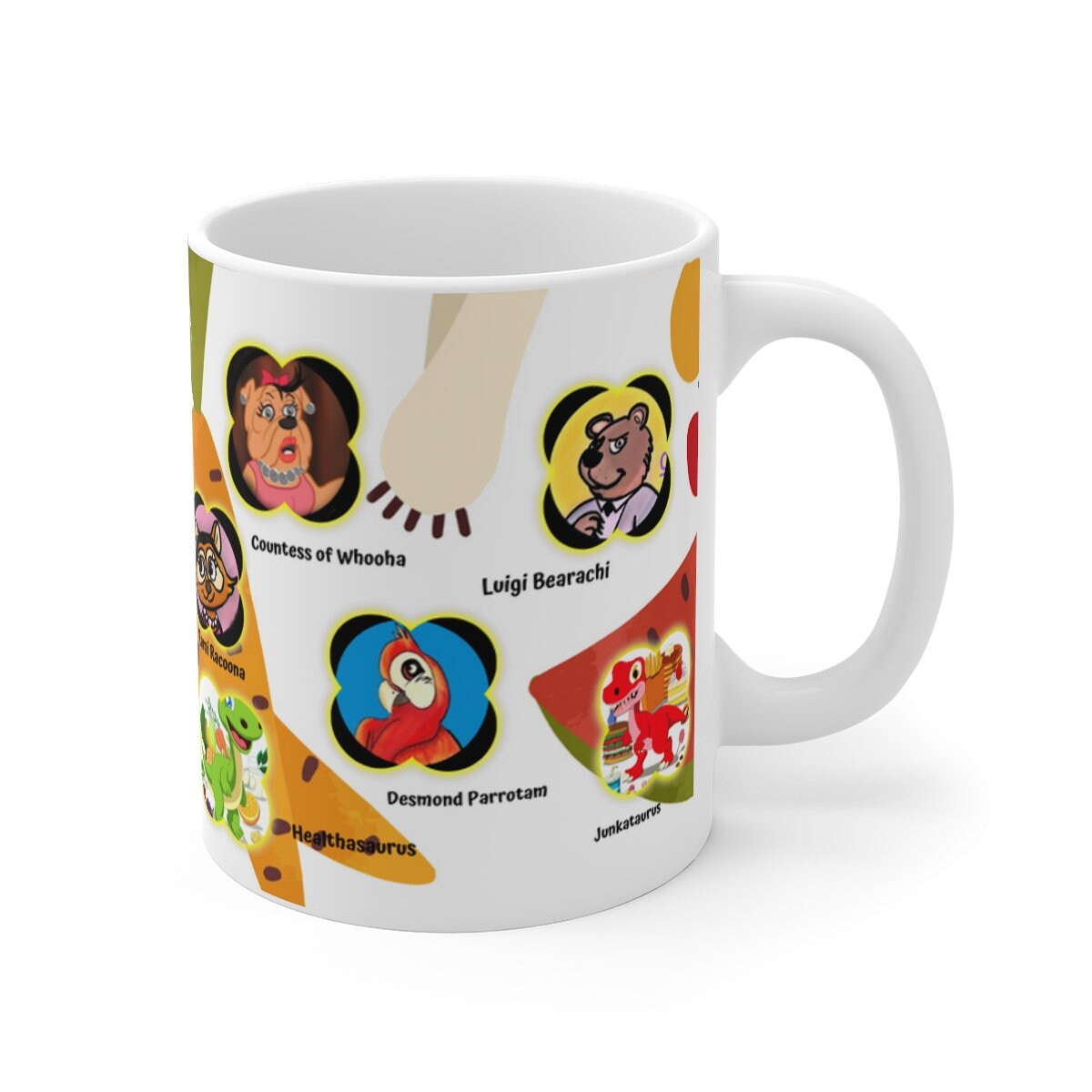 Viscount Vulchico Know Your Food Groups Characters 11oz White - Etsy