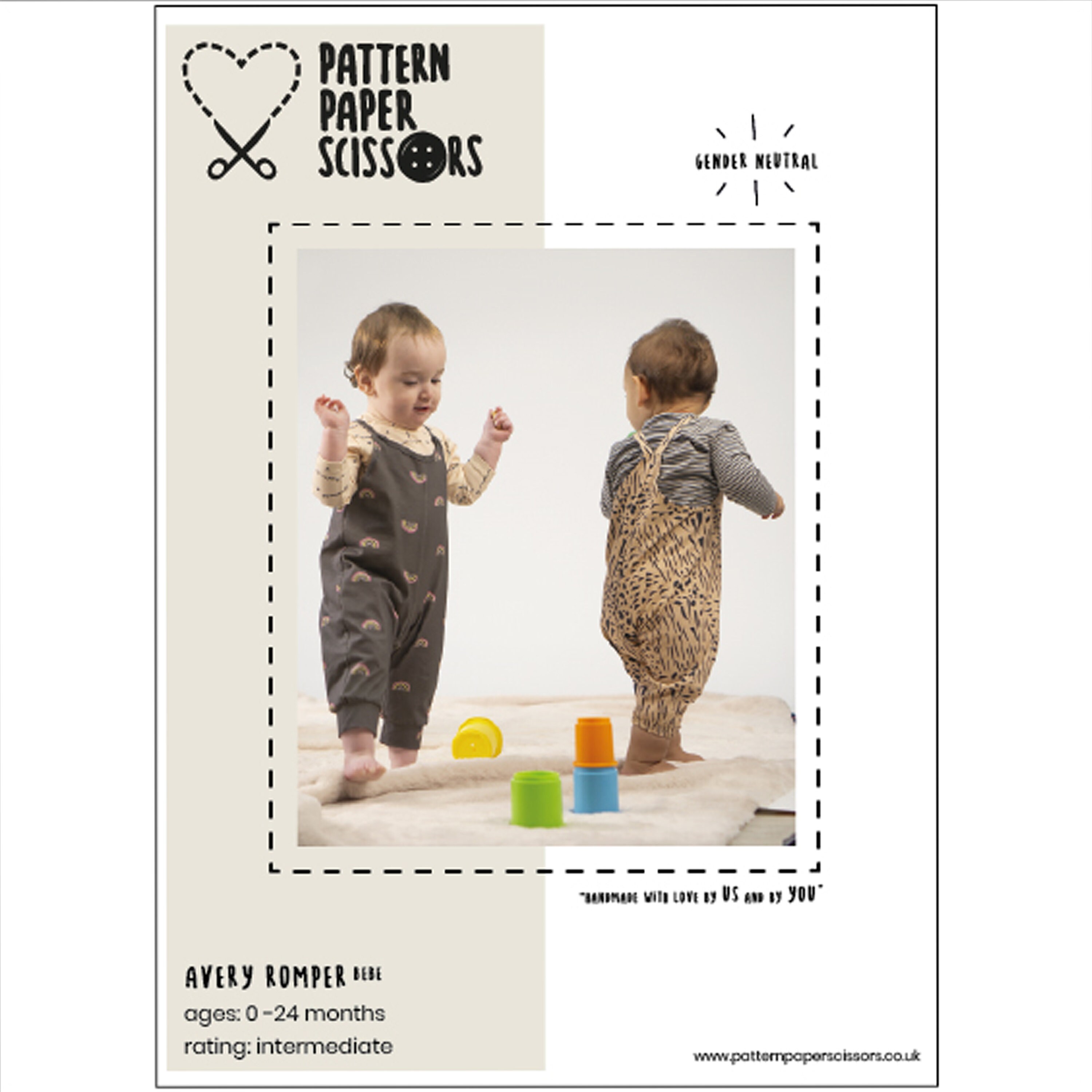 Unisex Baby Paper Sewing Pattern, for Babies/toddler Boys & Girls ...