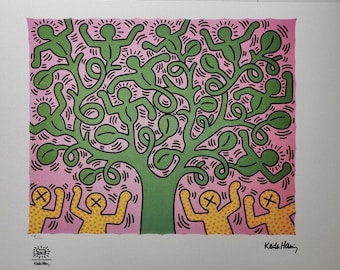 Keith Haring Lithograph - Etsy