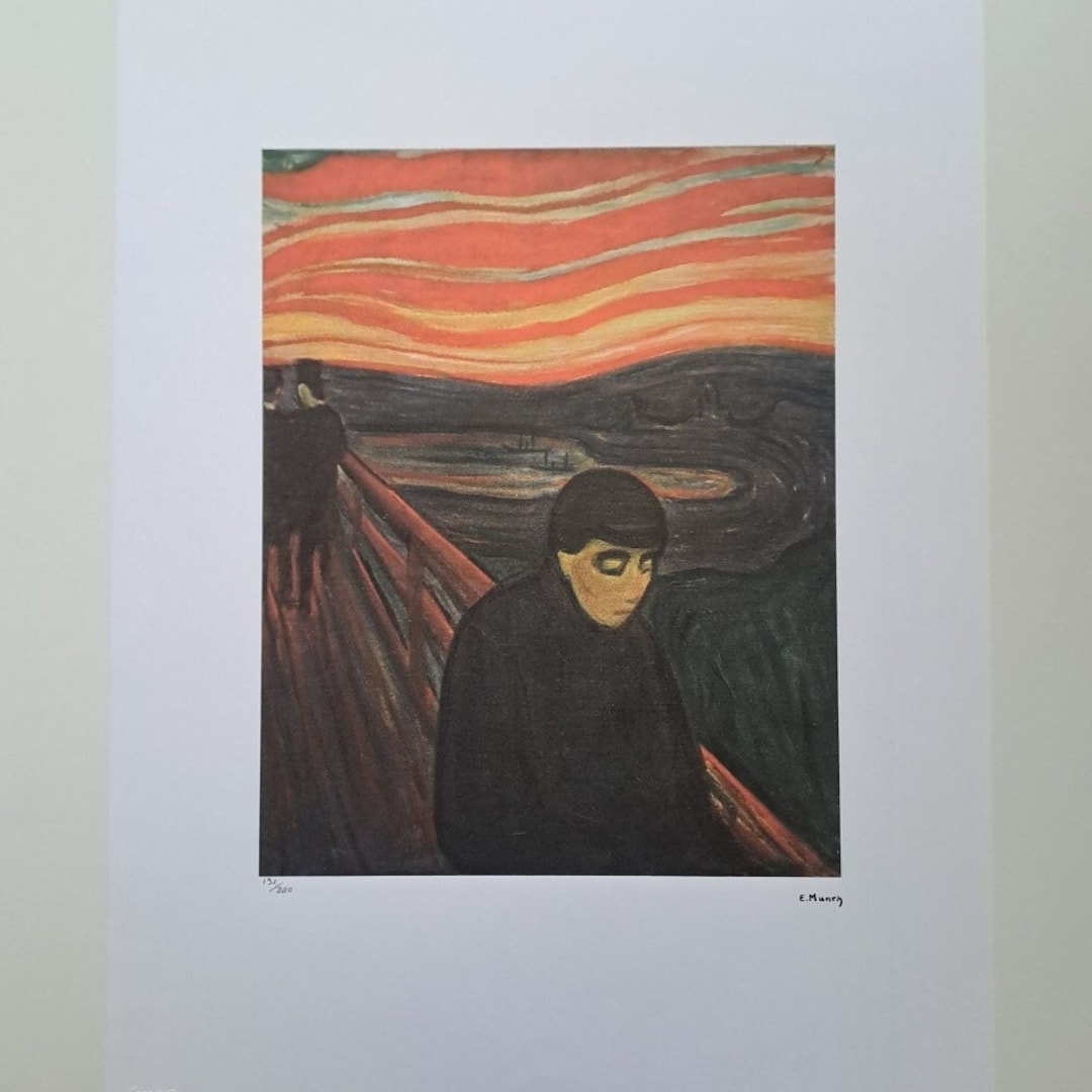 Edvard Munch Signed Despair Certificate - Etsy