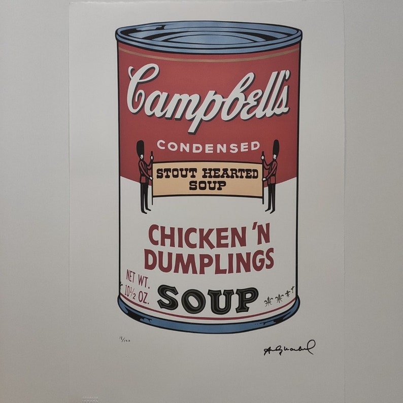 Andy Warhol Signed Campbell's Soup Cans Certificate - Etsy