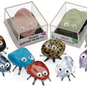 6 Gemstone Bug Crackers British Fossils Any Occasion - Etsy UK