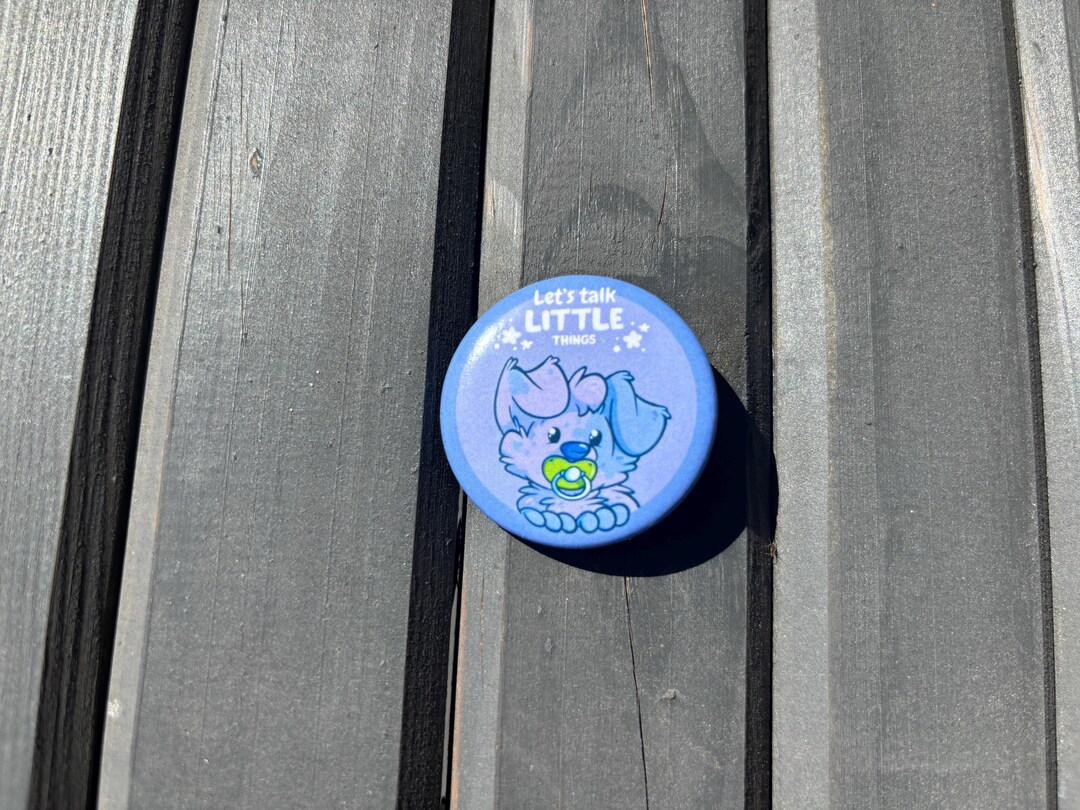Babyfur Indicator Badge - Little Things Button Pin - Etsy