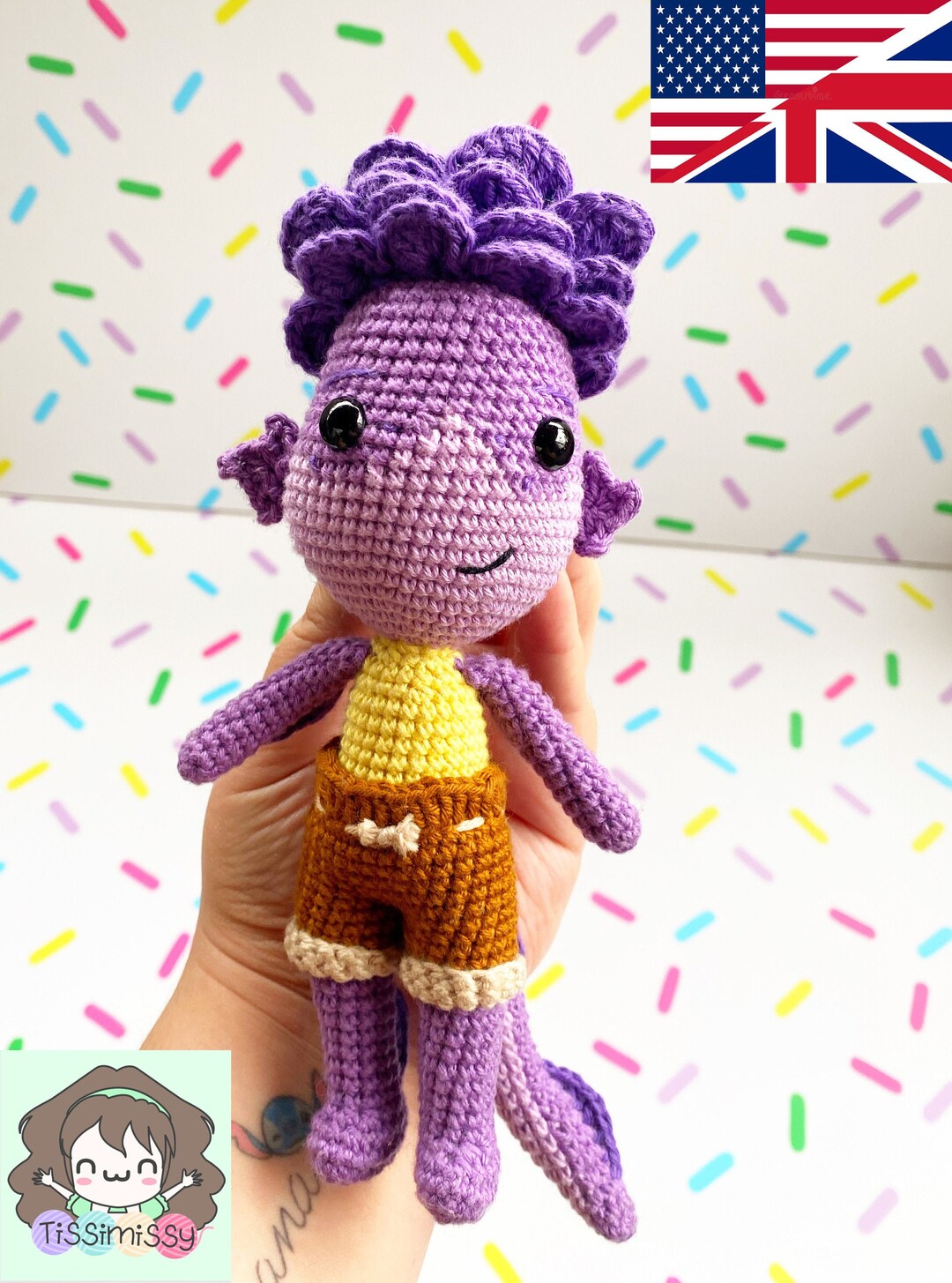 ALBERTO SCORFANO (luca Amigurumi Pixar) Crochet PATTERN| (english and ...