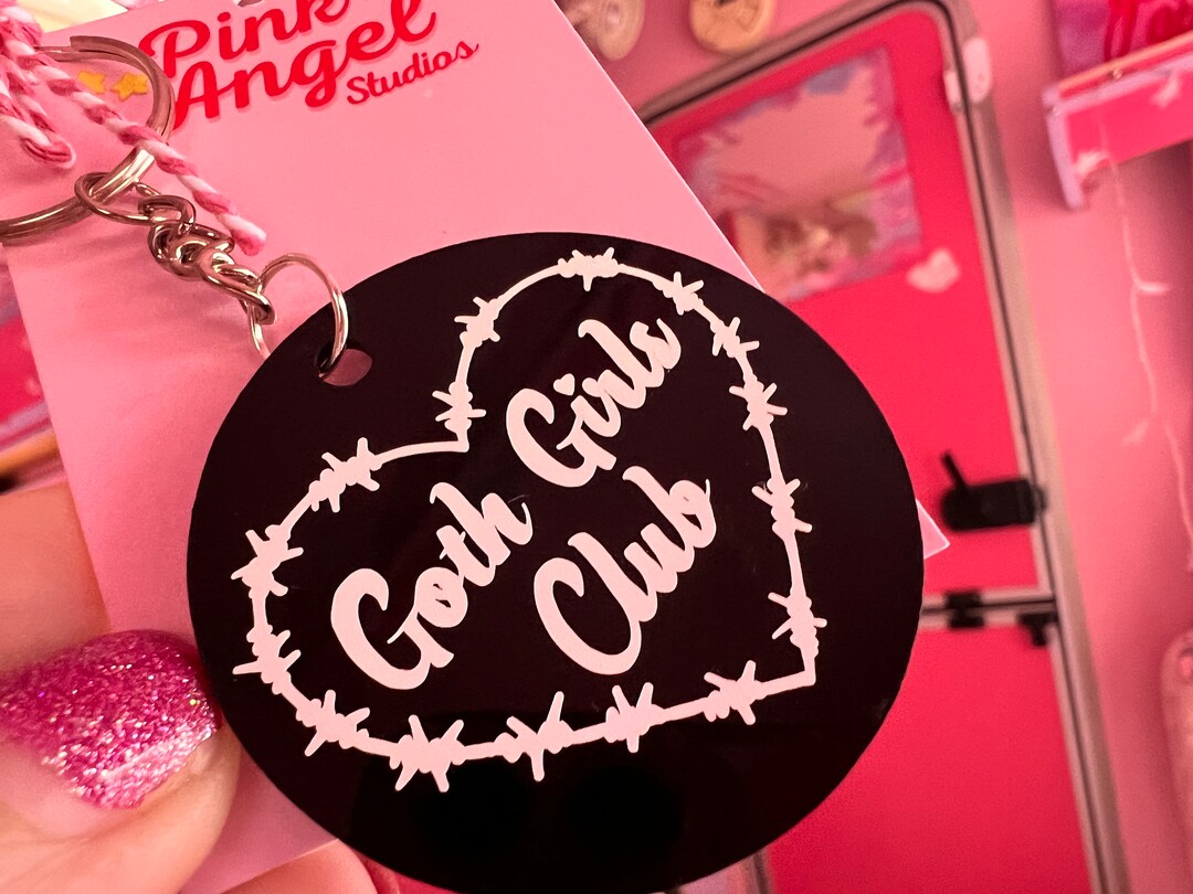 GOTH HEART KEYRING | Goth Girls Club Keyring | Gothic Gift Ideas ...