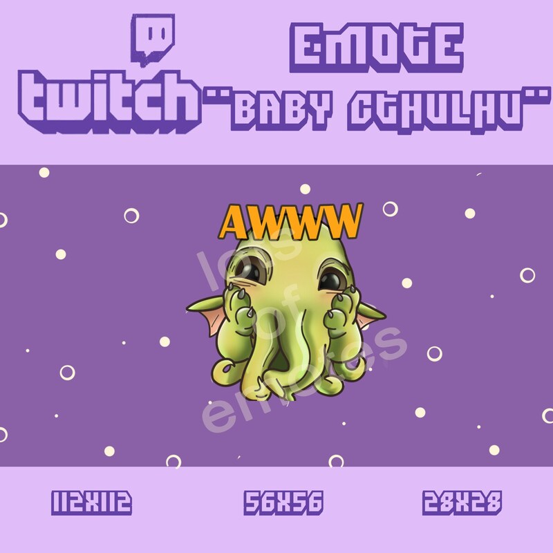 Cthulhu Twitch Emotes - Etsy