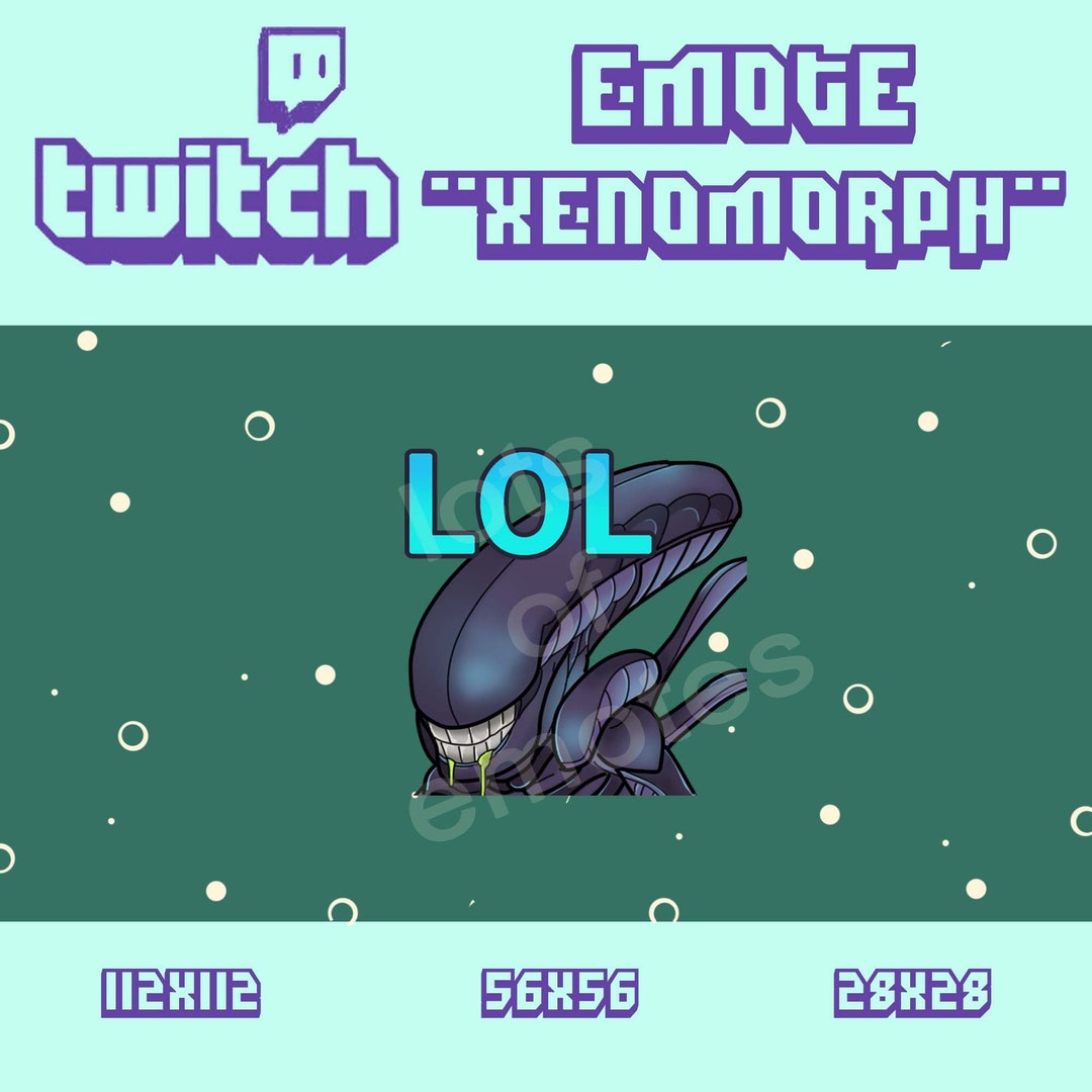 Alien Twitch Emote LOL - Etsy