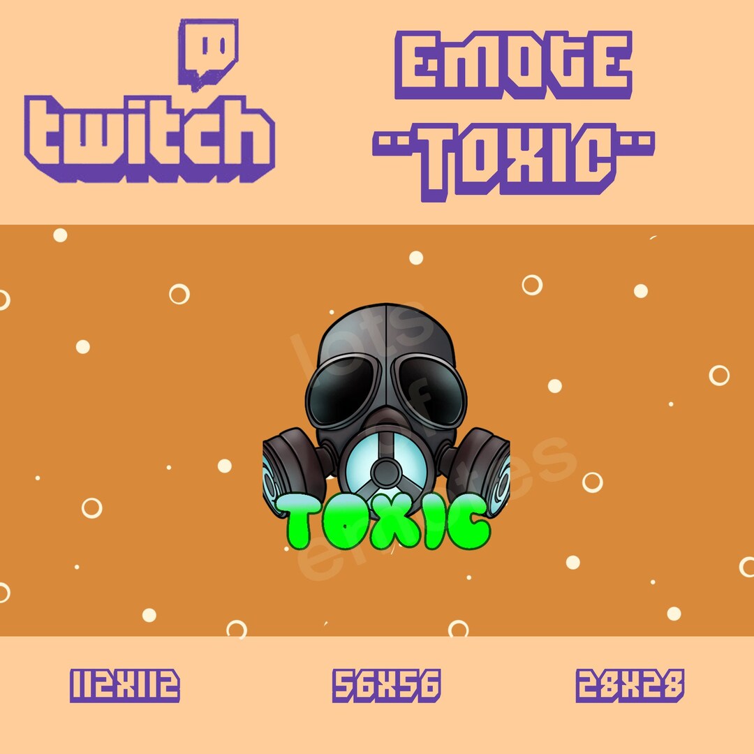 Gas Mask - Toxic Twitch Emote - Etsy Canada