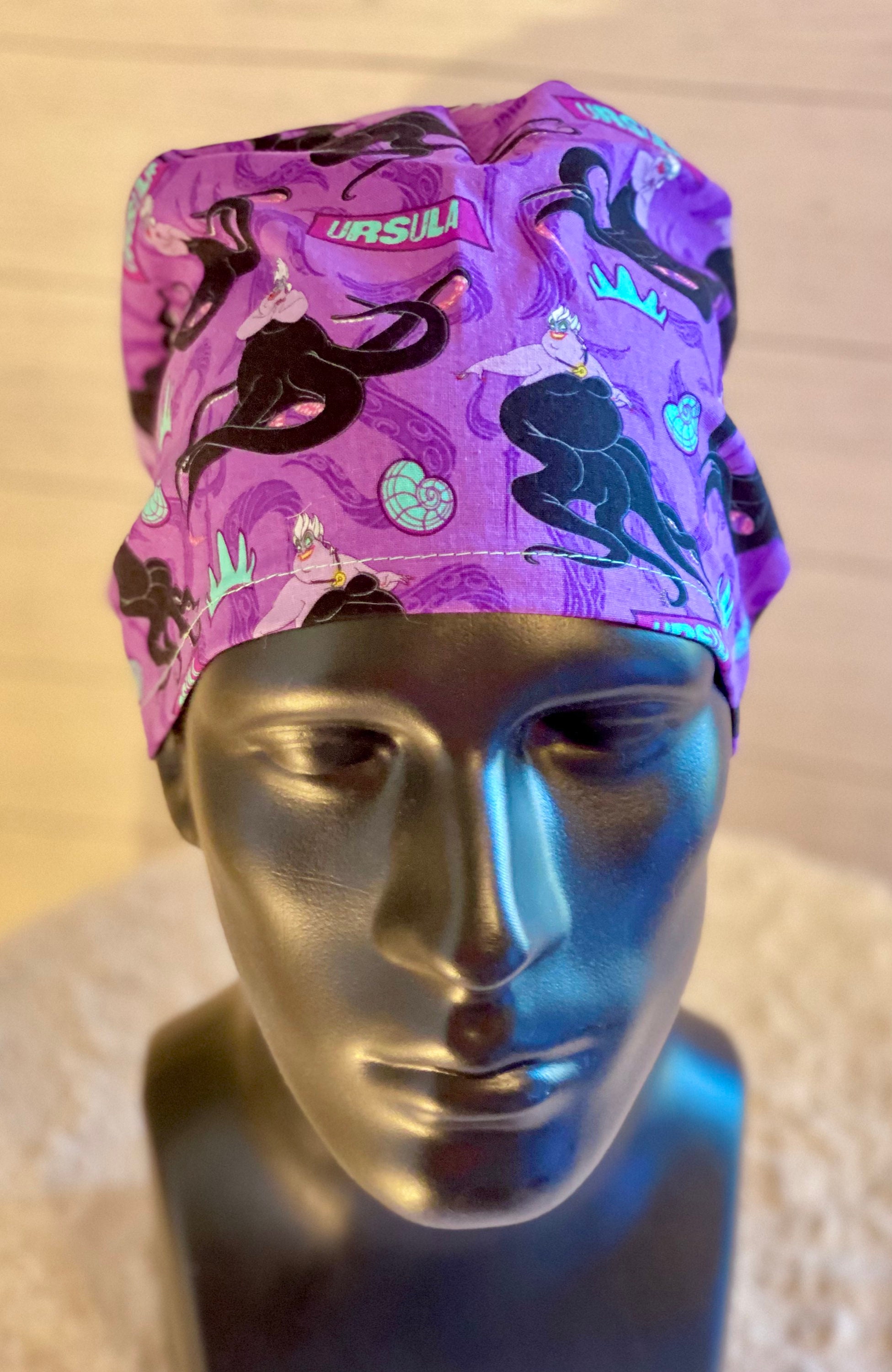 URSULA From Little Mermaid!! Euro Style Adjustable Surgical Scrub Cap ...
