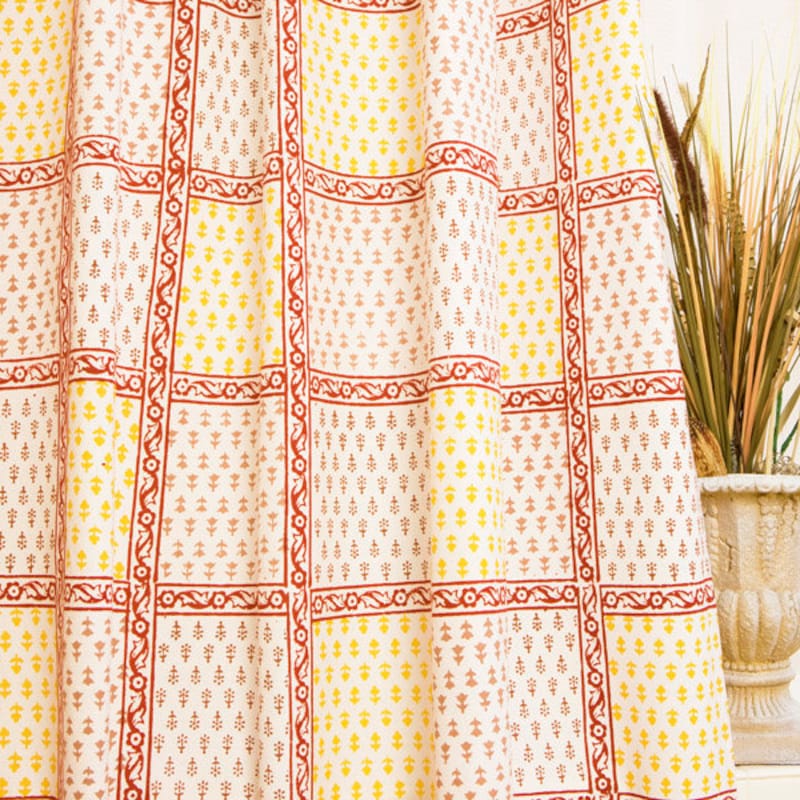 Terracotta Curtain - Etsy