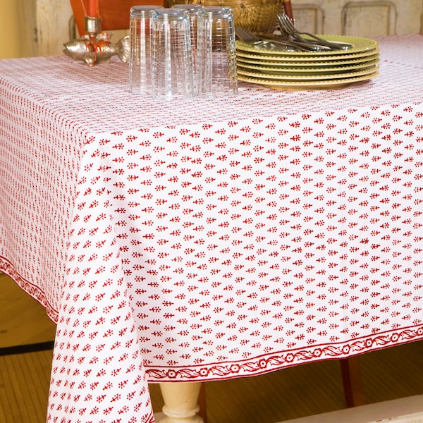 Block Print Tablecloth - Etsy