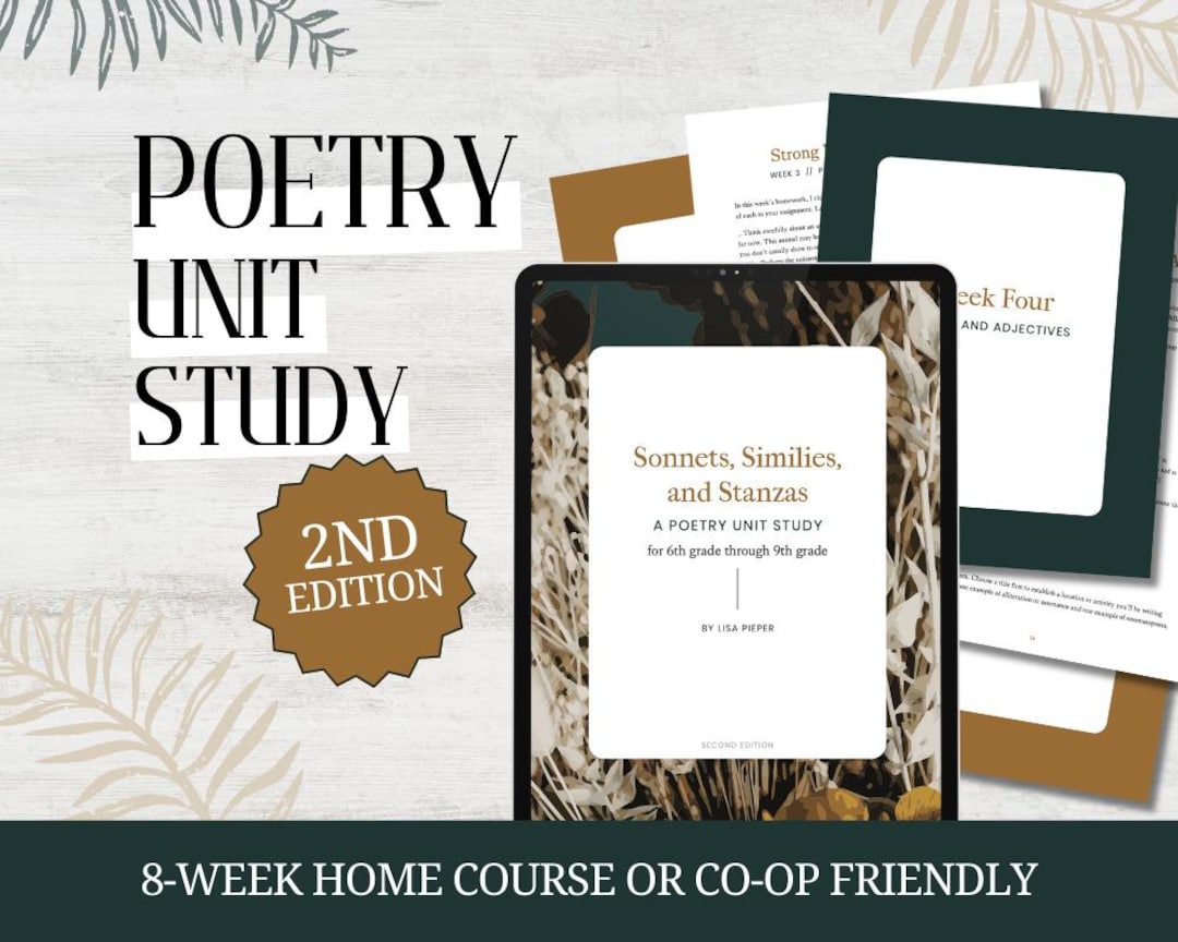 POETRY Unit Study for Homeschoolers - Etsy