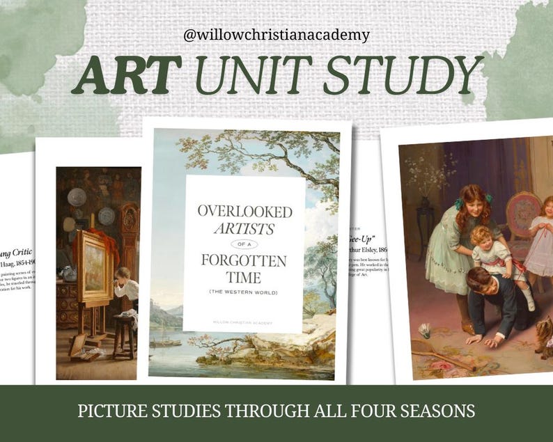 ART Unit Picture Study (charlotte Mason) - Etsy