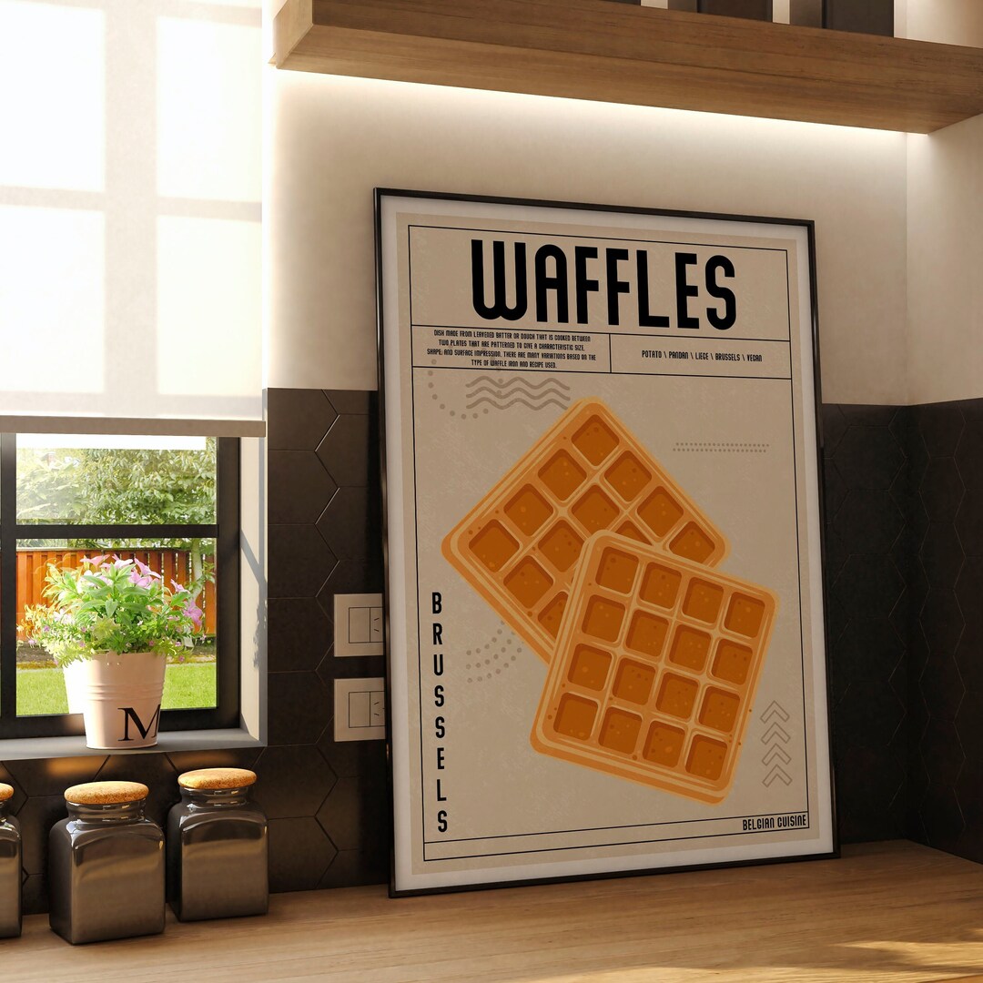 Waffles Poster World Cuisine Poster Collection Kitchen Poster ...