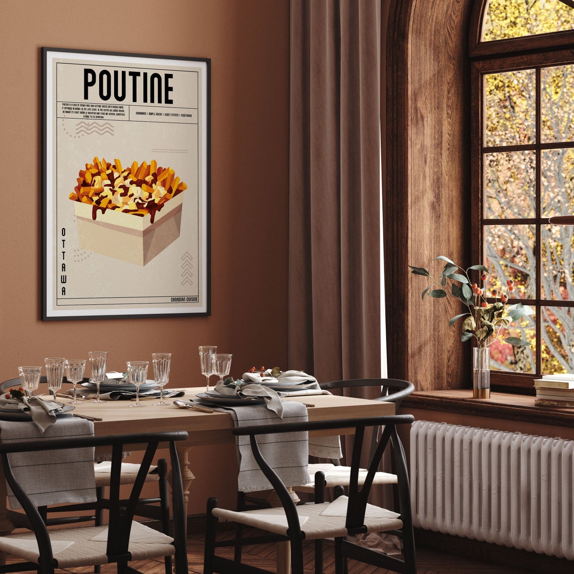 Poutine Poster World Cuisine Poster Collection Kitchen Poster ...