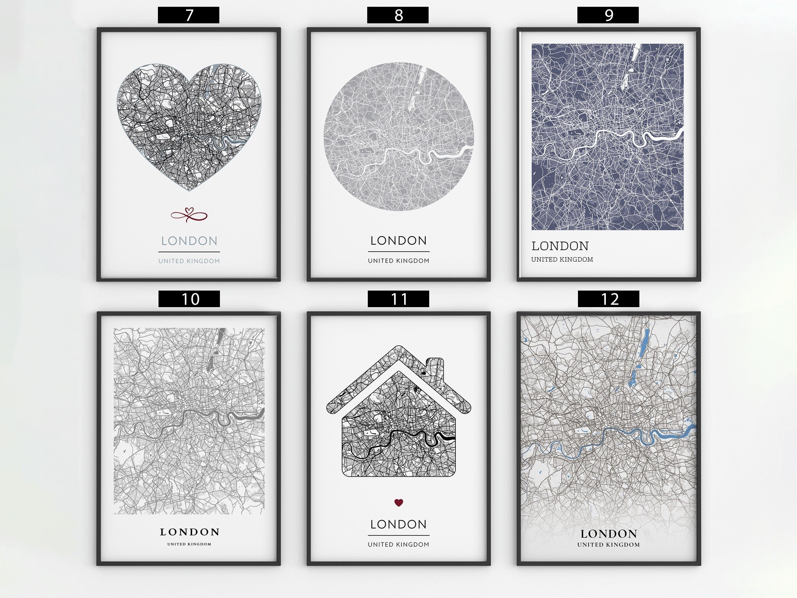 Cambridge Poster, City Map Poster 12 Unique Styles Available - Etsy