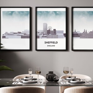 Sheffield Triptych, Sheffield Skyline, Sheffield Posters, Different ...