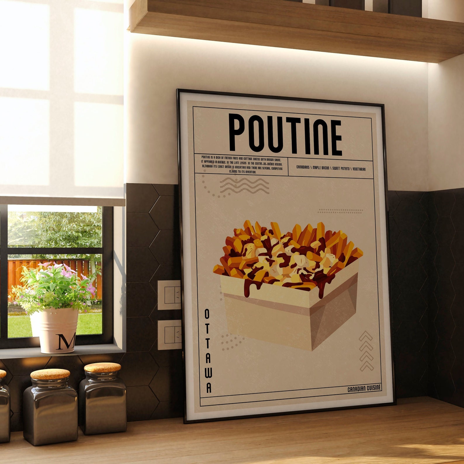 Poutine Poster World Cuisine Poster Collection Kitchen Poster ...
