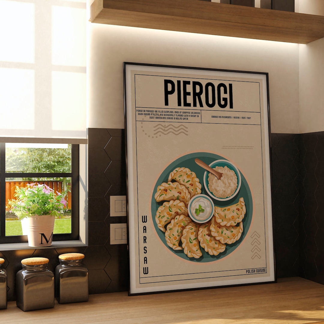 Pierogi Poster World Cuisine Poster Collection Kitchen Poster ...