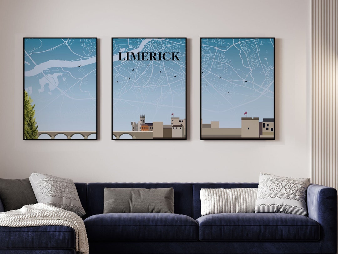 Limerick Travel Posters Triptych - Etsy