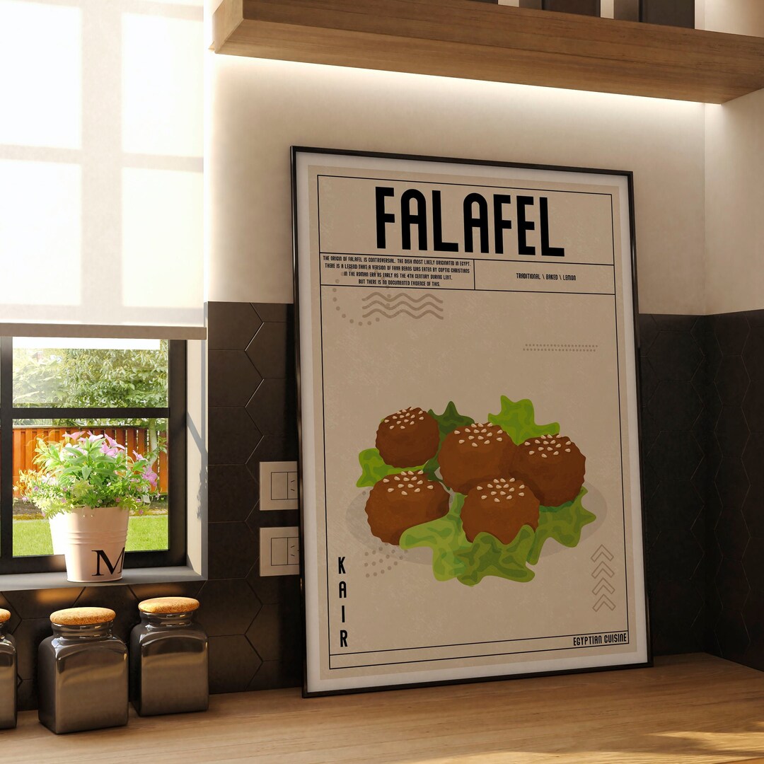 Falafel Poster World Cuisine Poster Collection Kitchen Poster ...