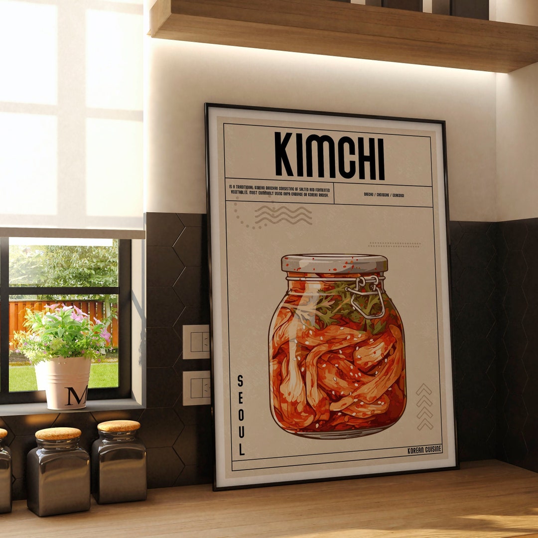 Kimchi Poster World Cuisine Poster Collection Kitchen Poster Restaurant ...