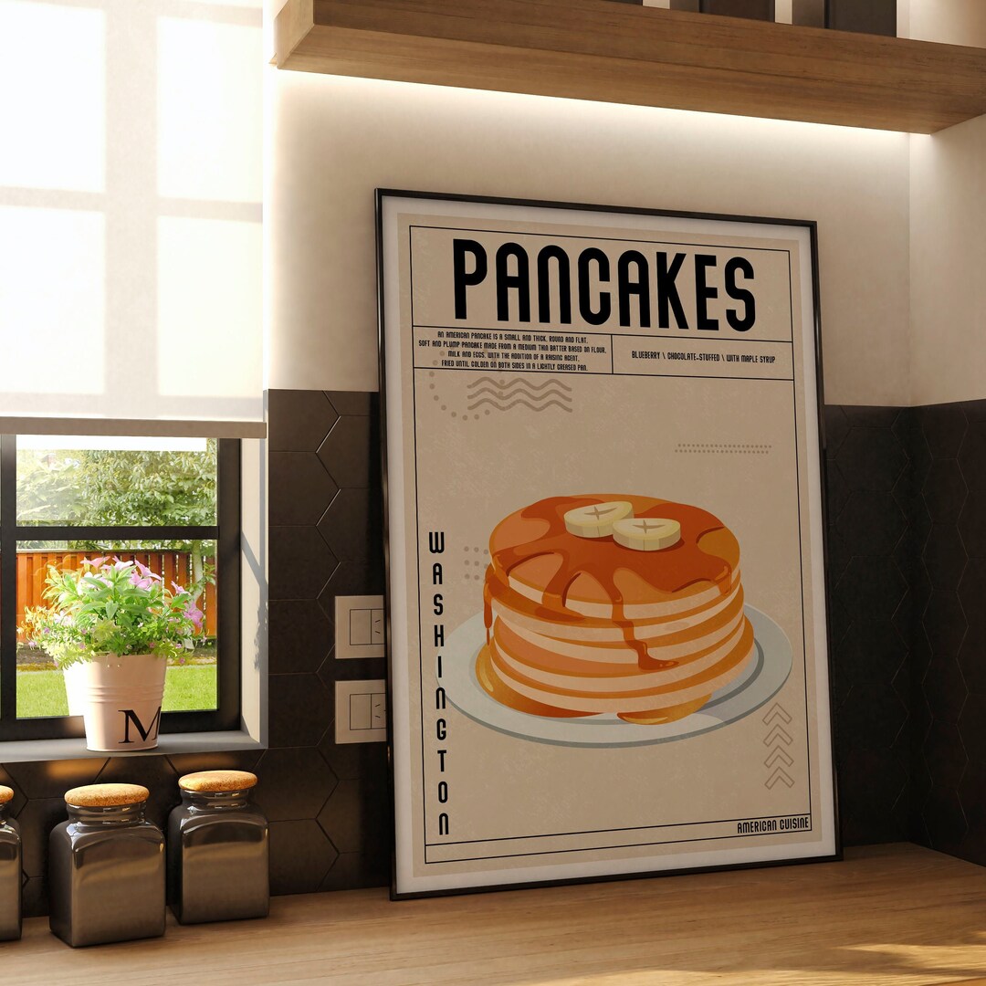 Pancakes Poster World Cuisine Poster Collection Kitchen Poster ...