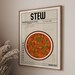 Stew Poster World Cuisine Poster Collection Kitchen Poster Restaurant ...