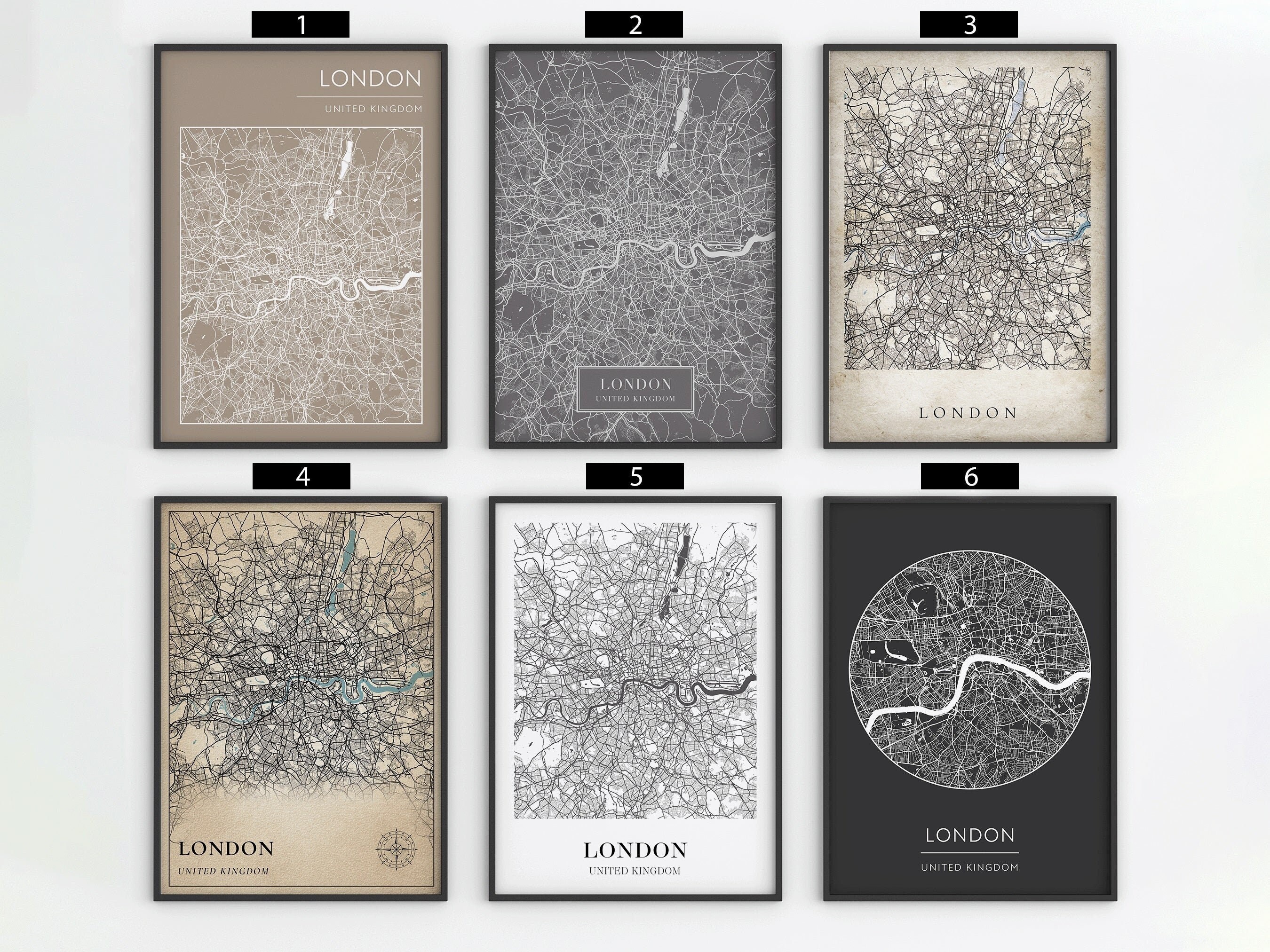 Cambridge Poster, City Map Poster 12 Unique Styles Available - Etsy