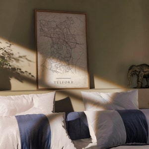 Telford Poster, City Map Poster 12 Unique Styles Available - Etsy