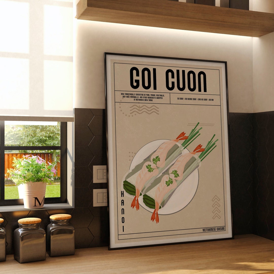 Goi Cuon Poster World Cuisine Poster Collection Kitchen Poster ...