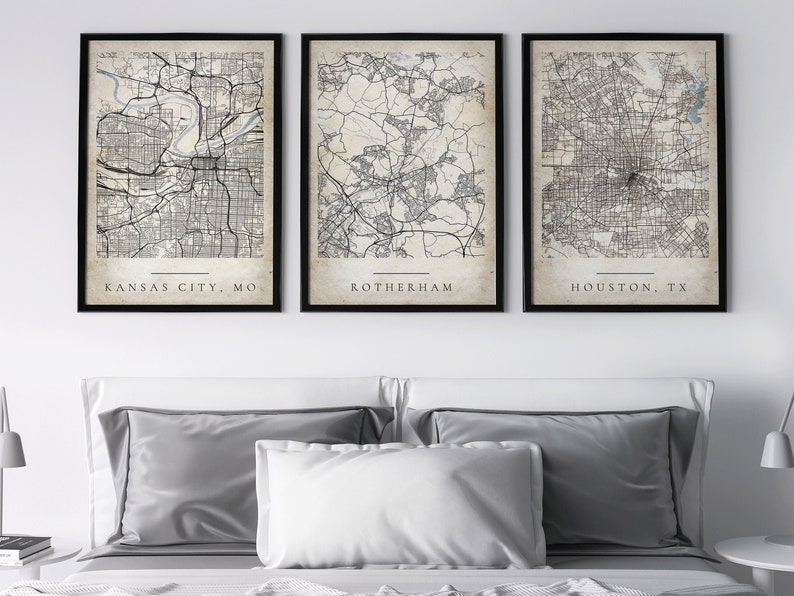 Oldham Poster, City Map Poster 12 Unique Styles Available - Etsy