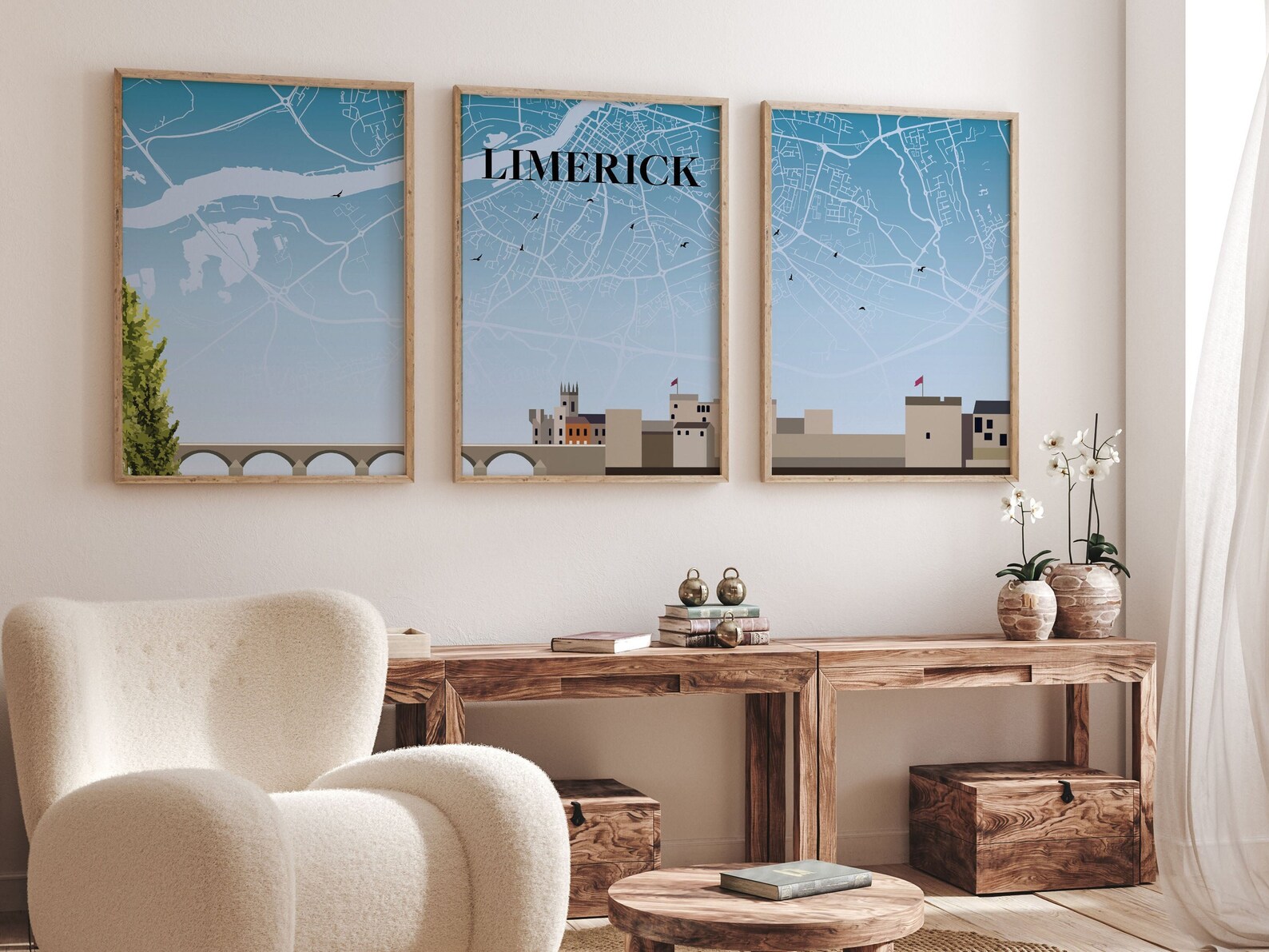 Limerick Travel Posters Triptych - Etsy