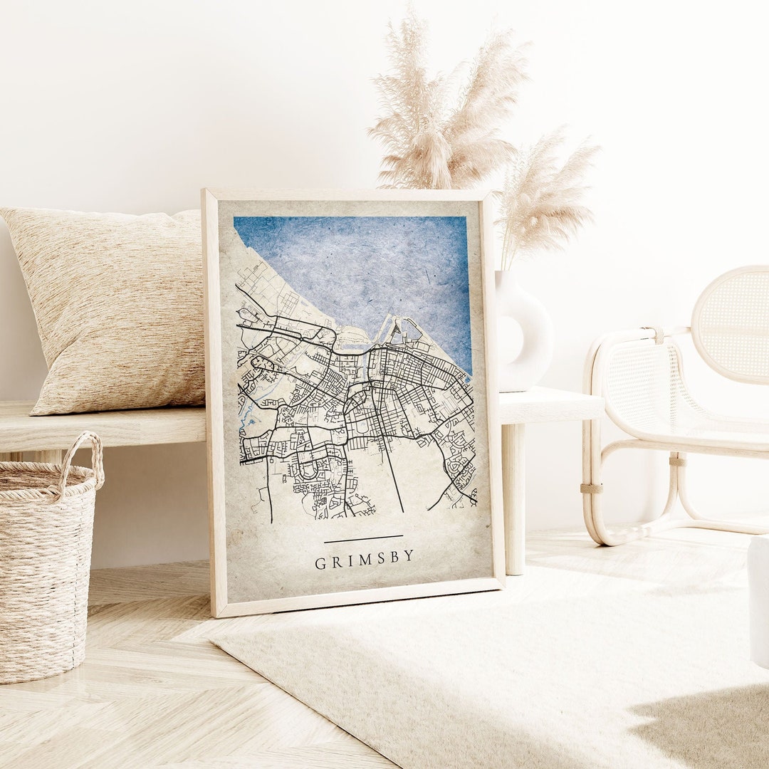 Grimsby Poster, City Map Poster 12 Unique Styles Available - Etsy