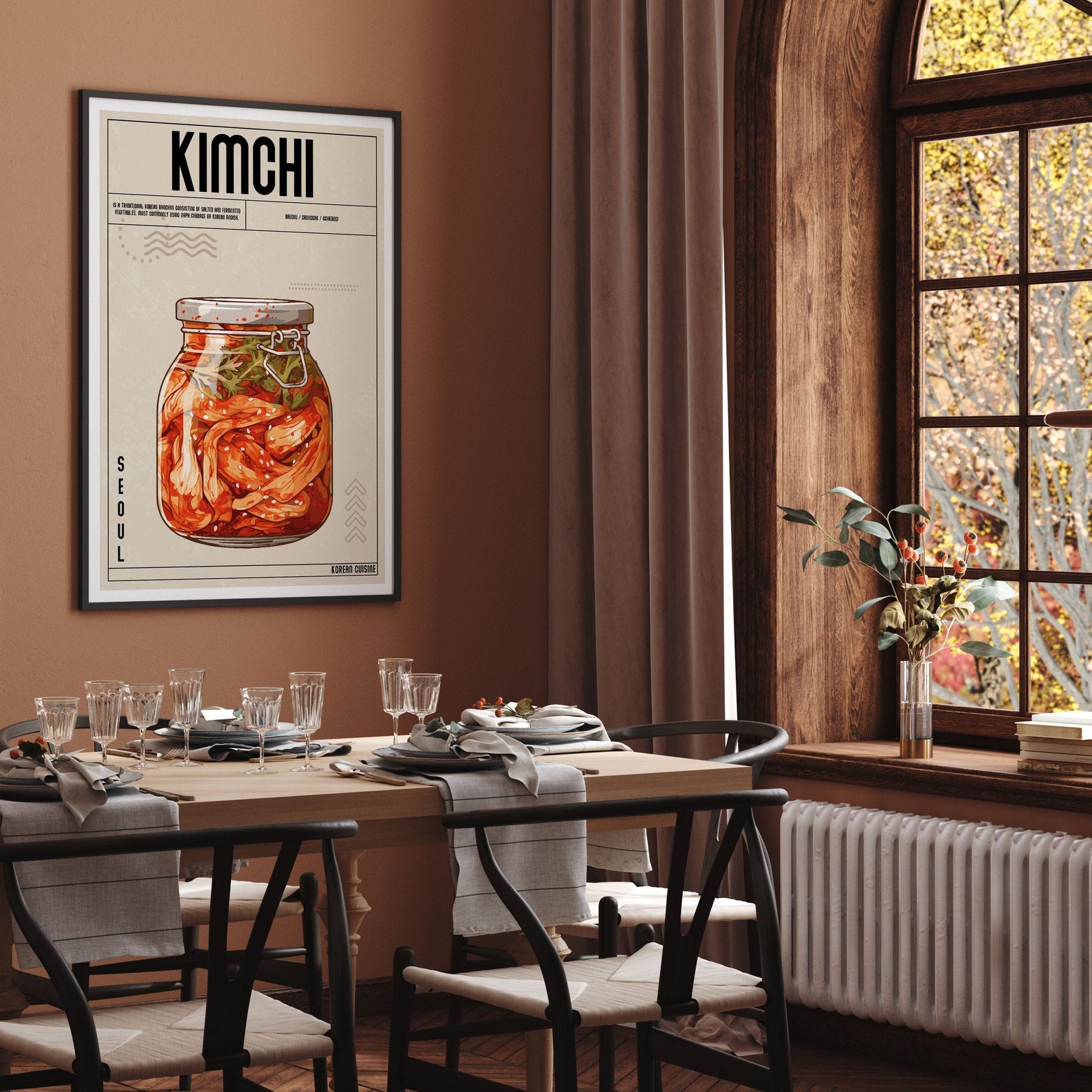 Kimchi Poster World Cuisine Poster Collection Kitchen Poster Restaurant ...