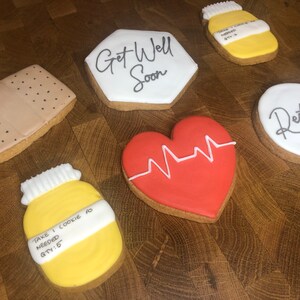 The Get Well Soon Cookie Box Made to Order Gift Iced Biscuits Care ...
